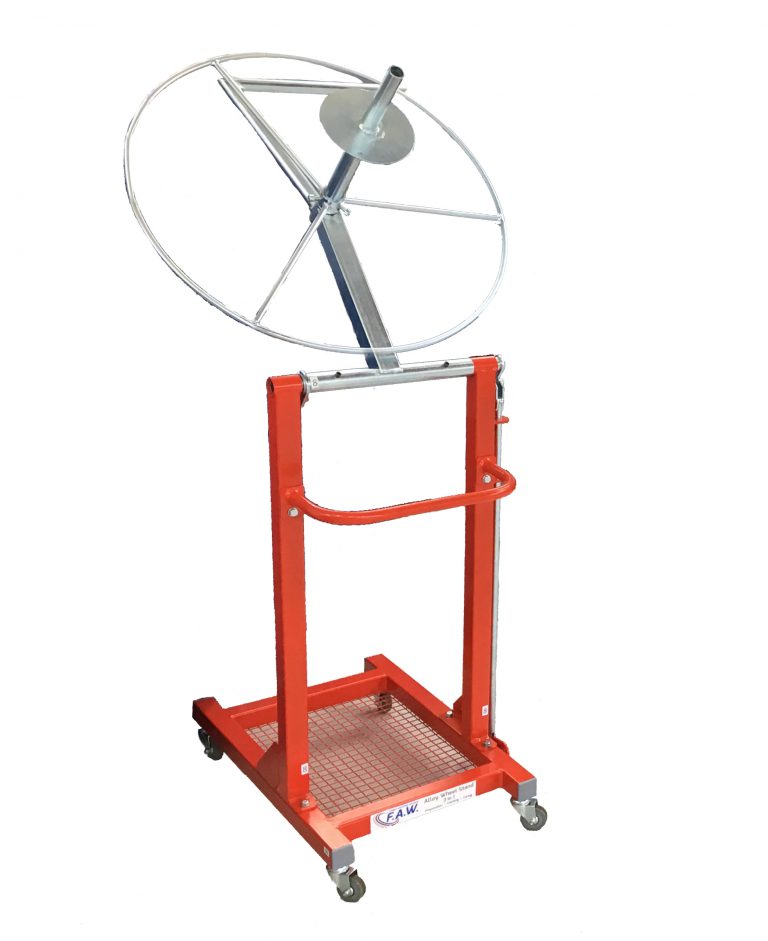 Alloy Wheel Stand Mobile Trolley for Powder Coating And Preparation - F ...